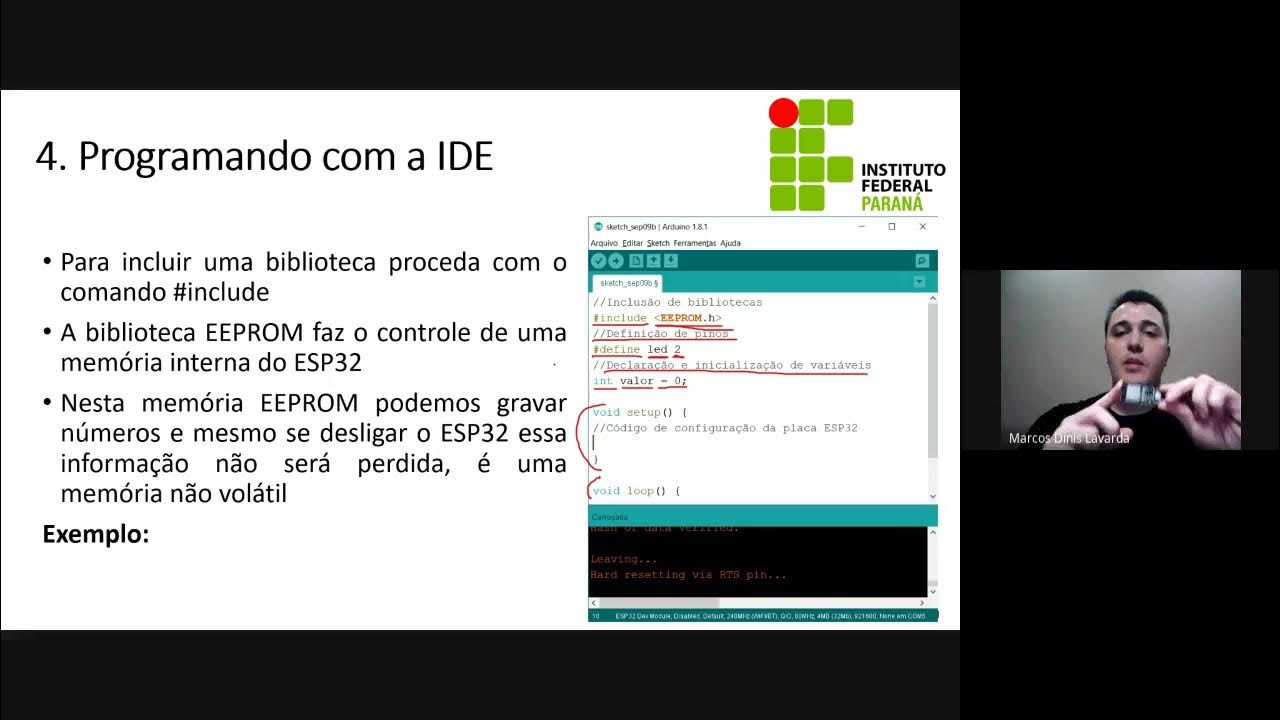 #31 - Programação Básica - Códigos de inicialização IDE do Arduino em ...