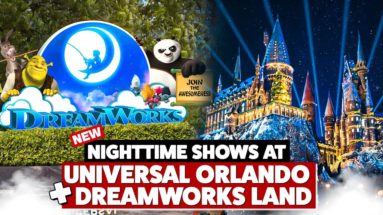 New Nighttime Shows at Universal Orlando + Dreamworks Land! - YouTube
