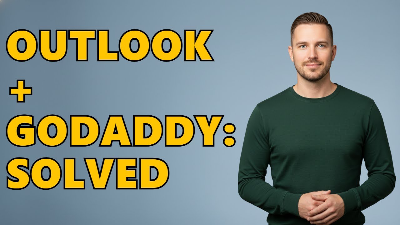 How Do I Add A GoDaddy Email Account In Outlook? - YouTube