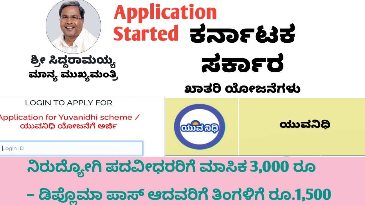 KARNATAKA YUVA NIDHI SCHEME APPLICATION | YUVA NIDHI SCHEME COMPLETE ...