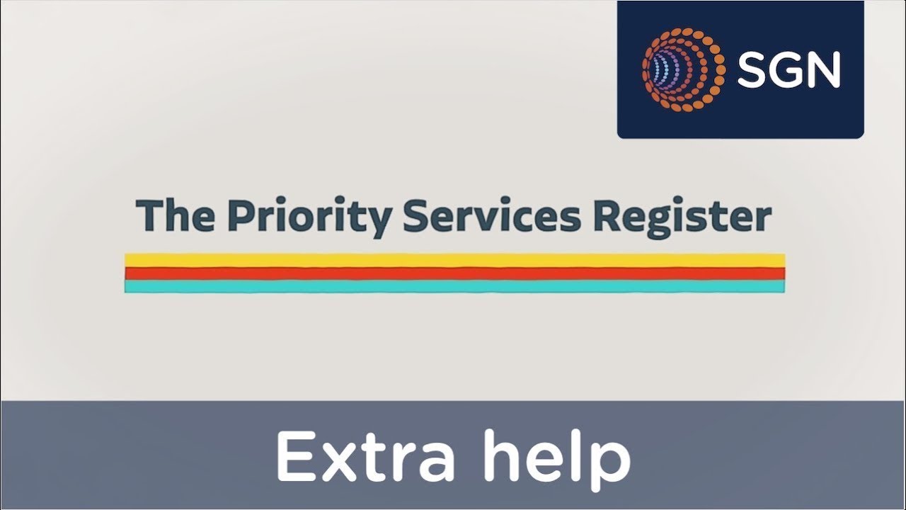 Keeping you safe, well and well-informed through the Priority Services ...