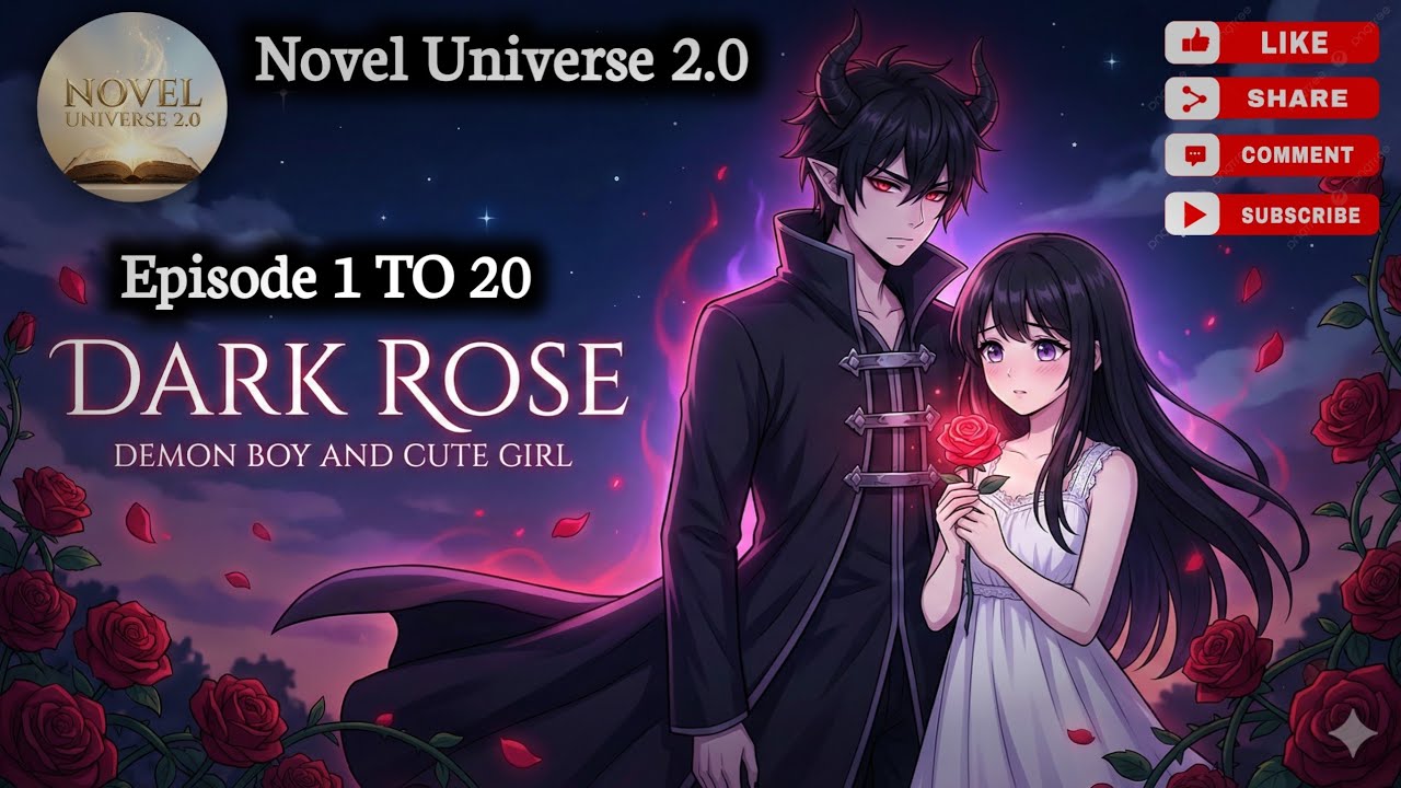 डार्क रोज़ की प्रेम कथा 😈🌹 | Demon Boy & Cute Girl | Dark Rose ...