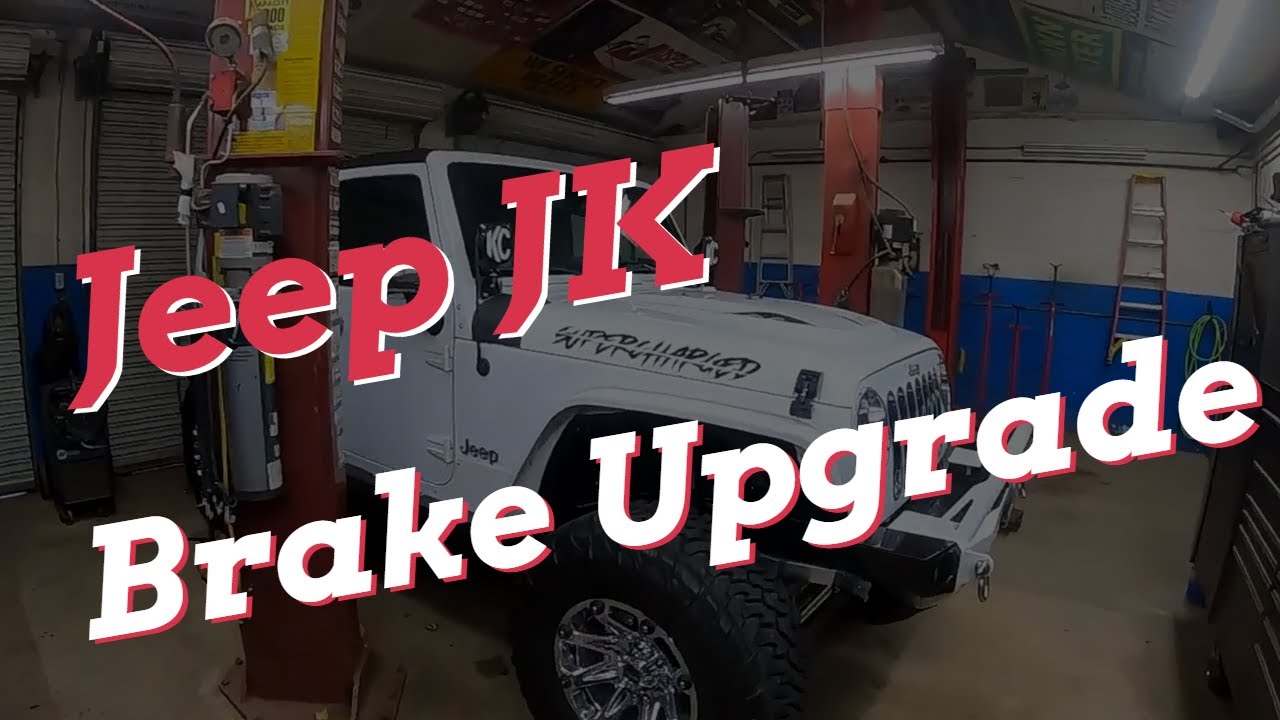 Jeep JK brake upgrade - YouTube