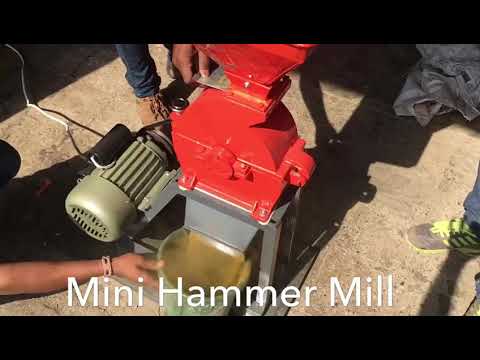 MINI HAMMER MILL - YouTube