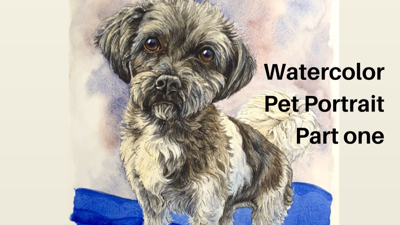 Pet Portrait in Watercolor and Ink - Part One (Intermediate Level ...