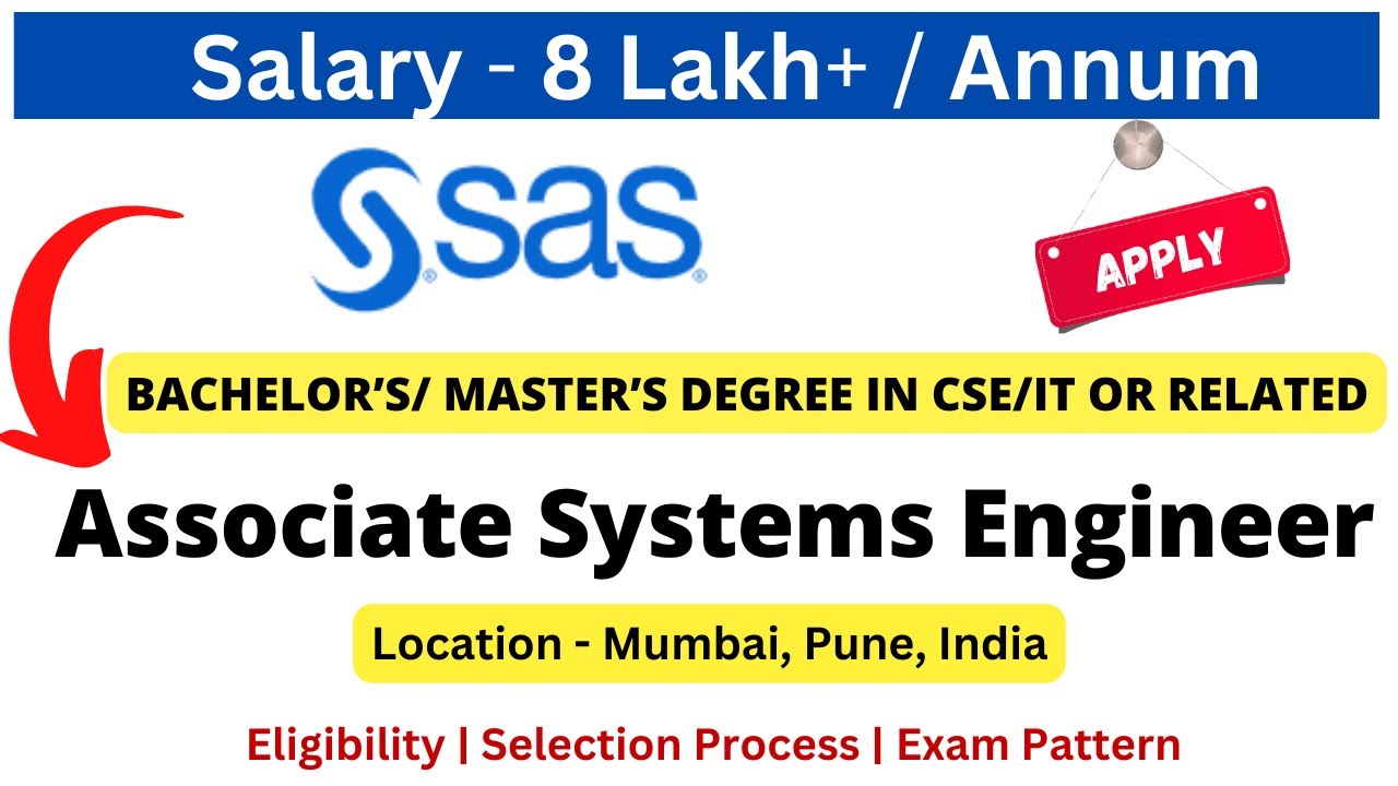 SAS Off Campus Drive for 2020/2021/2022/2023/2024 Associate Systems Engineer Salary 8 LPA+ # ...