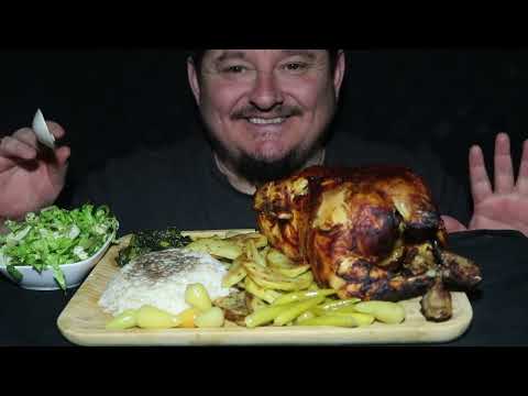 ASMR MUKBANG  Fırında Soslu Tavuk Ve Pilav #neromasmr