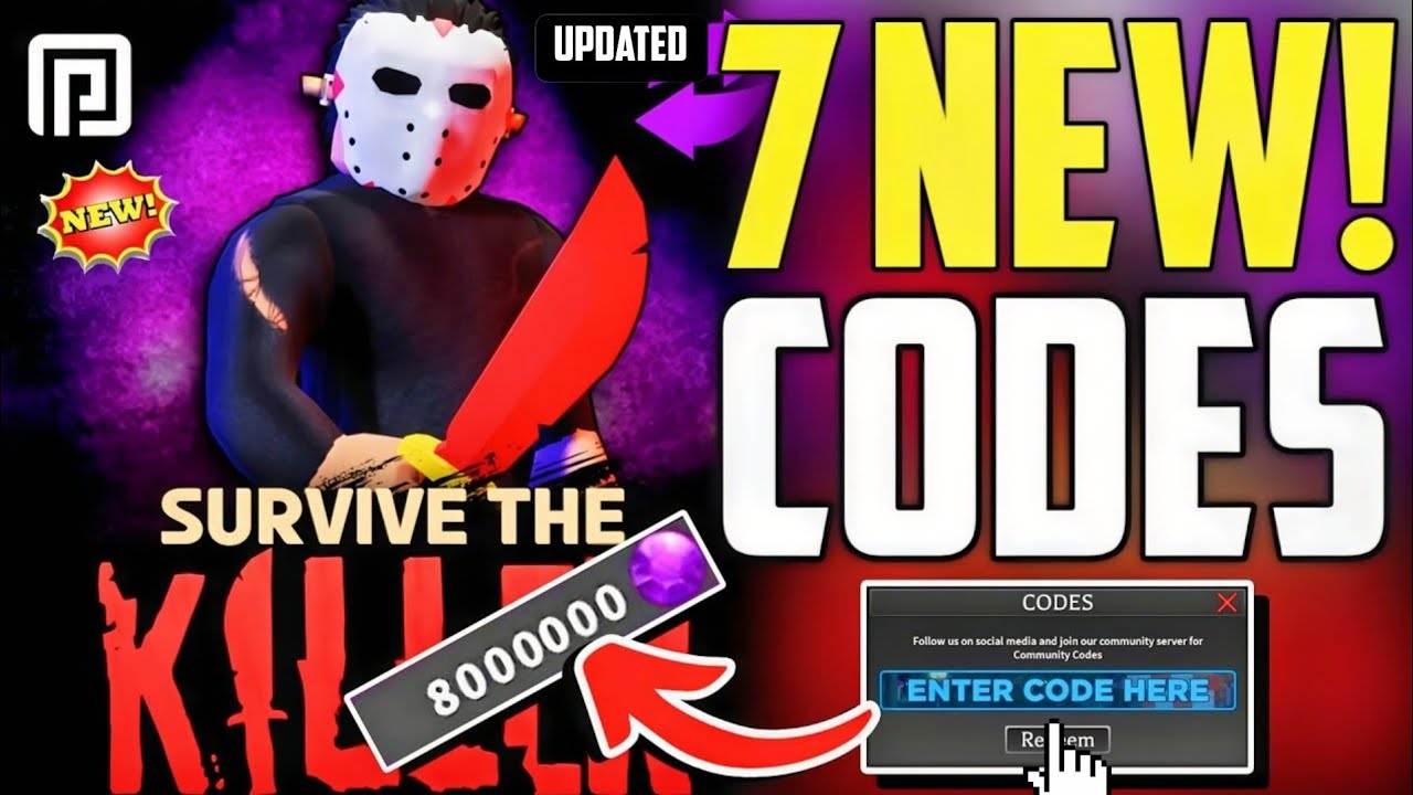 ⚡Hurry Up⚡New all working codes - Survive the killer codes 2024 - Survive the killer code - YouTube