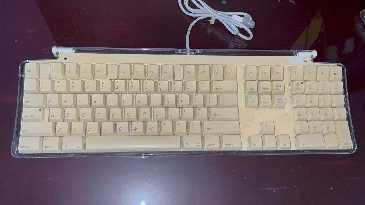 ASMR| Restoring 2002 Apple Pro Keyboard Nice and Clean Satisfying - YouTube