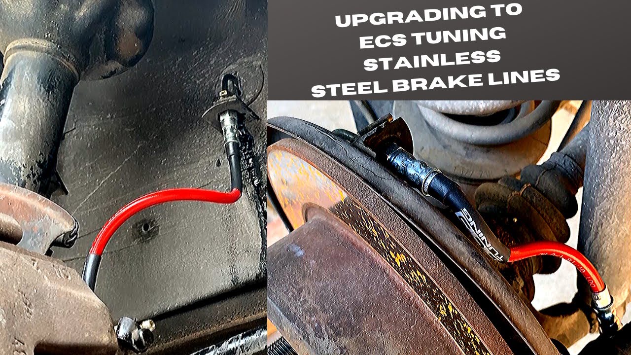 E30 Episode 4: ECS Tuning Stainless Steel Brake Line Install on the BMW ...