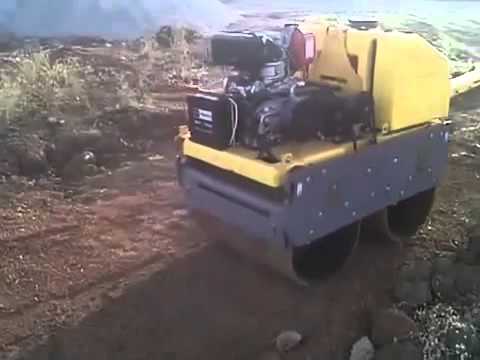 Vibratory Rolling Earth Compactor./ Vibration roller -Walk behind by ...