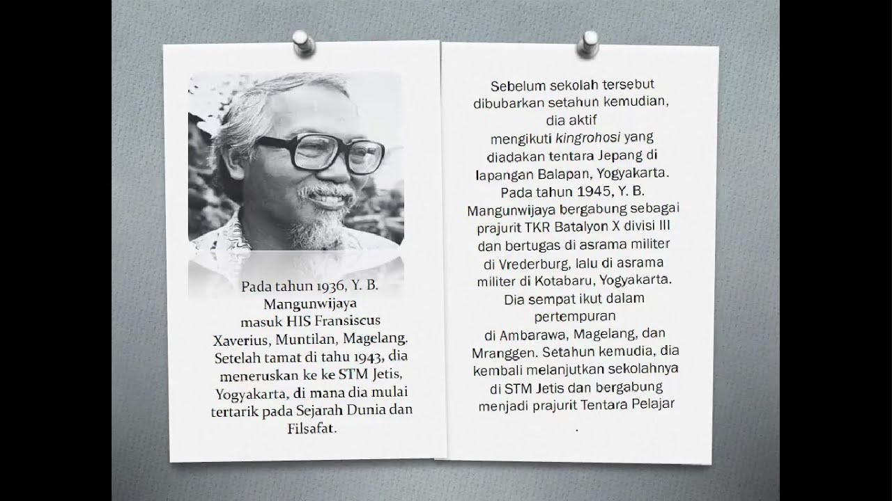 Romo Mangun Wijaya_Biografi dan Karya Romo Mangun Wijaya - YouTube