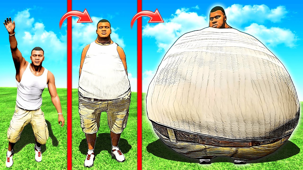 Growing FRANKLIN Into FAT FRANKLIN In GTA 5 - YouTube