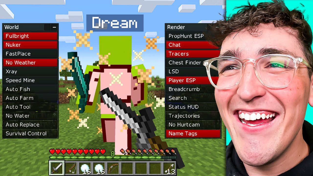I Secretly Used A Hack Client To Fool My Friend In Minecraft Youtube 4976