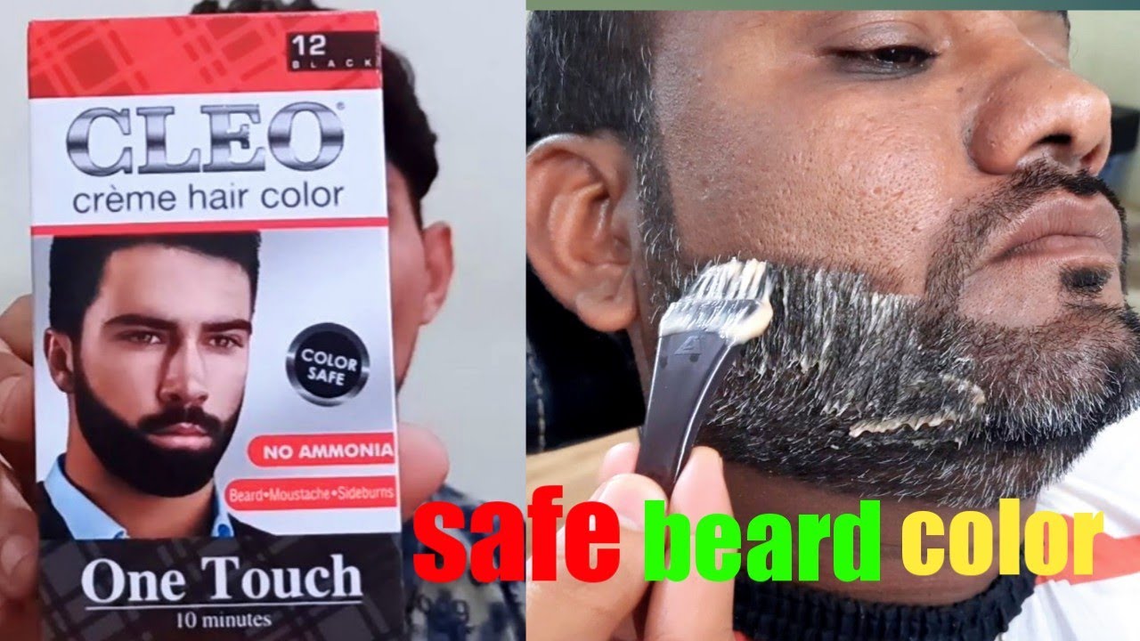 beard color for men | cleo beard color | apply beard color - YouTube