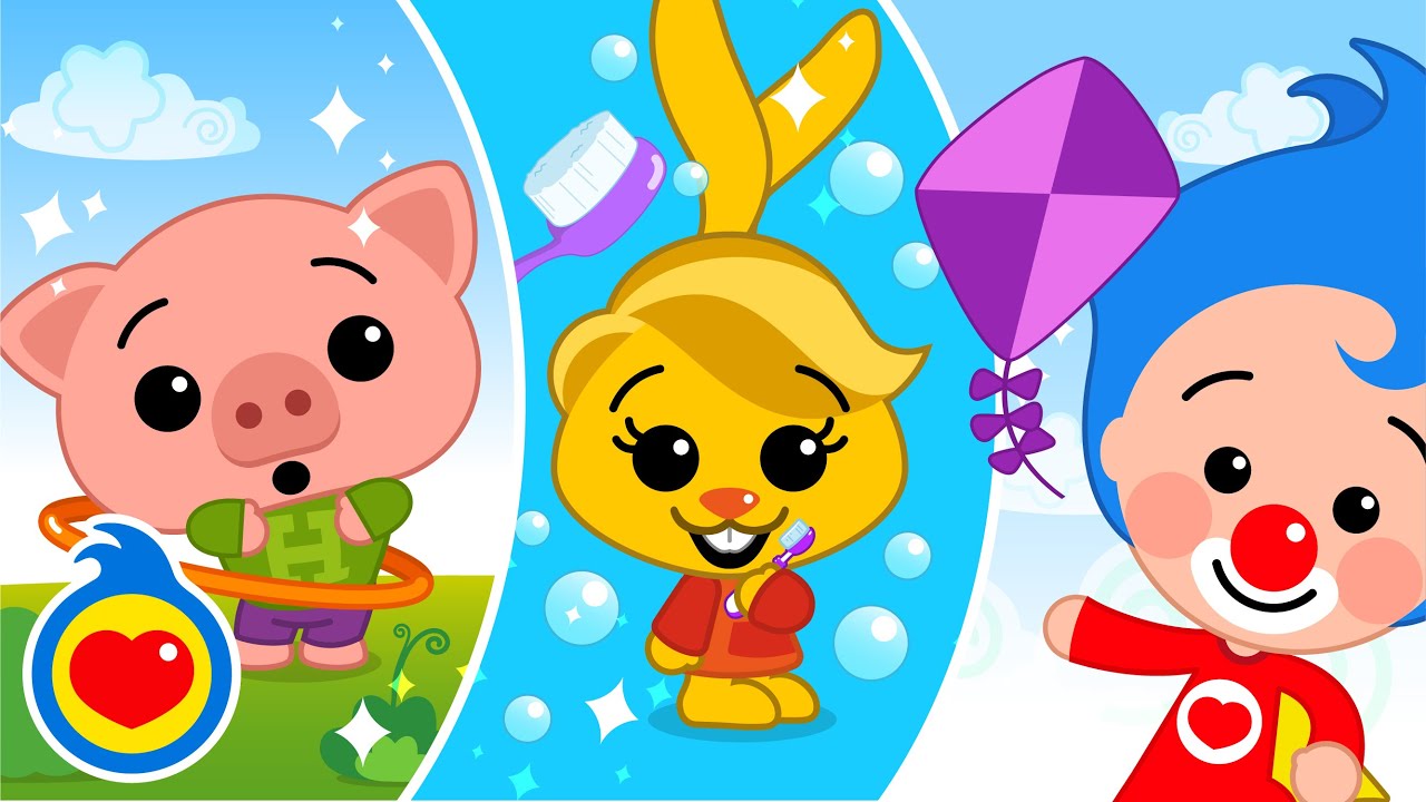 🐥Plim Plim ♫ Full Episodes ⭕Hula Hoop ♫ Learning Cartoons ♫ PLAYLIST ...