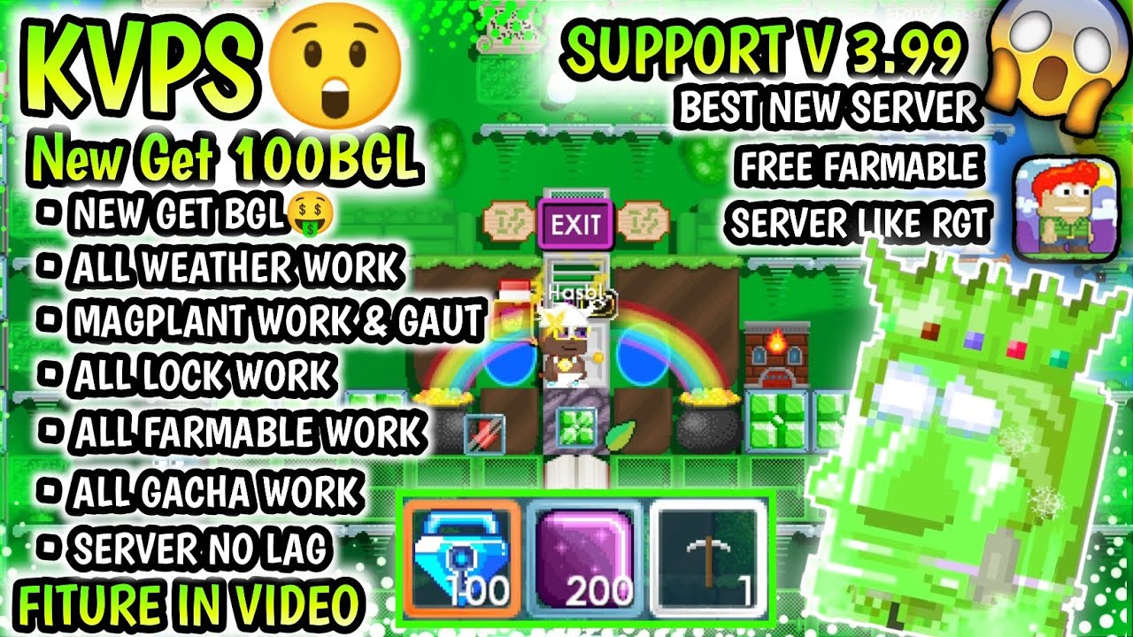 🇮🇩 GTPS TERBARU 2022 || FRER 100 BGL || GROWTOPIA PRIVATE SERVER ...