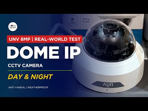 UNV 8MP Dome IP Camera Review | 4K Day & Night Test | Real Footage | Best dome camera | IP camera
