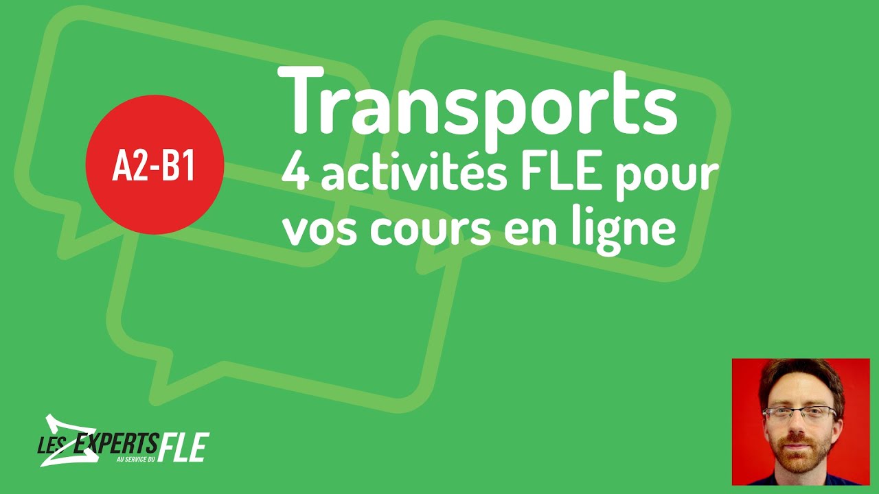 4 activités FLE pour parler des transports - cours en ligne - YouTube