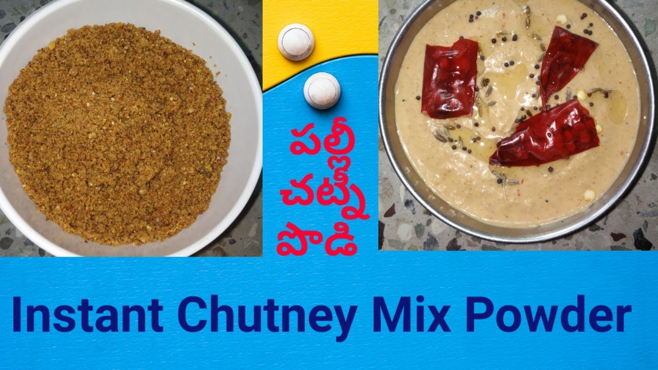 Instant Chutney Powder Premix/chutney powder for idli ,dosa breakfast ...