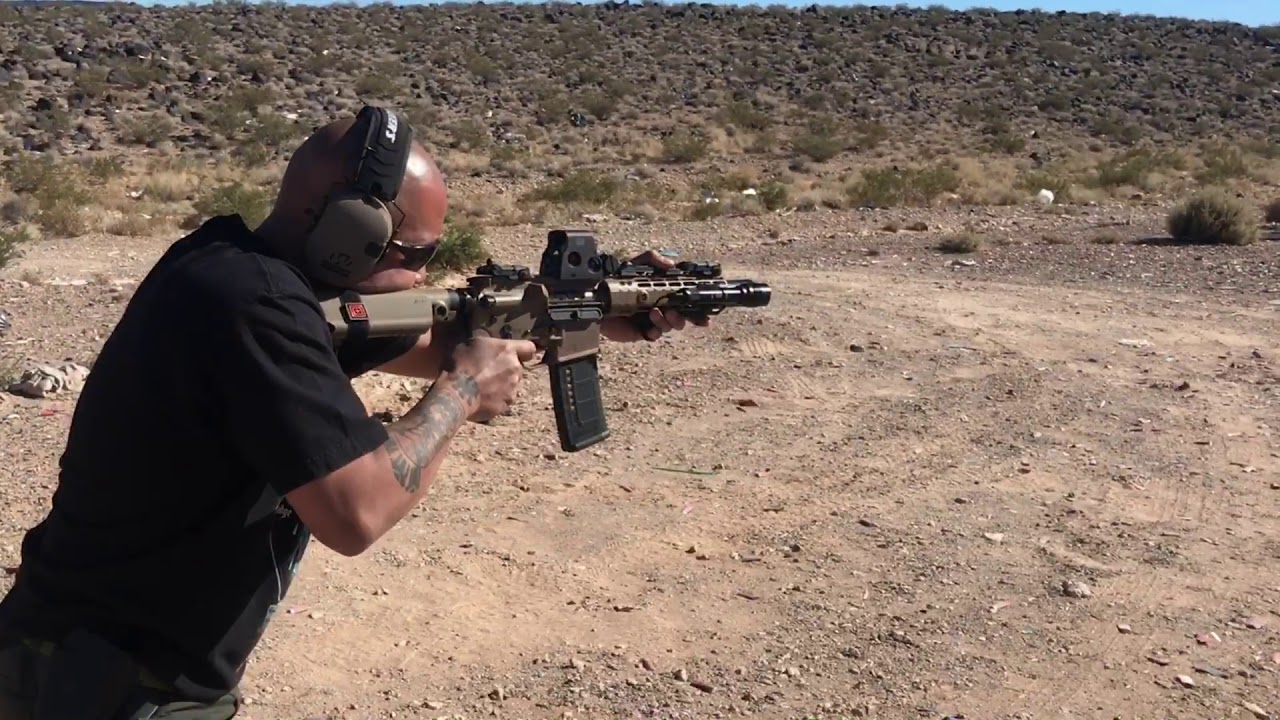 AR pistol mag dump - YouTube