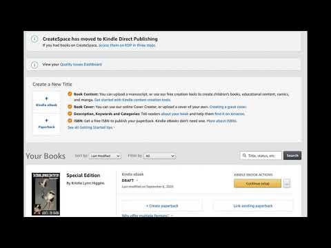 Amazon KDP Published eBook reverts to Draft Glitch occurring while publishing book fix problem ...