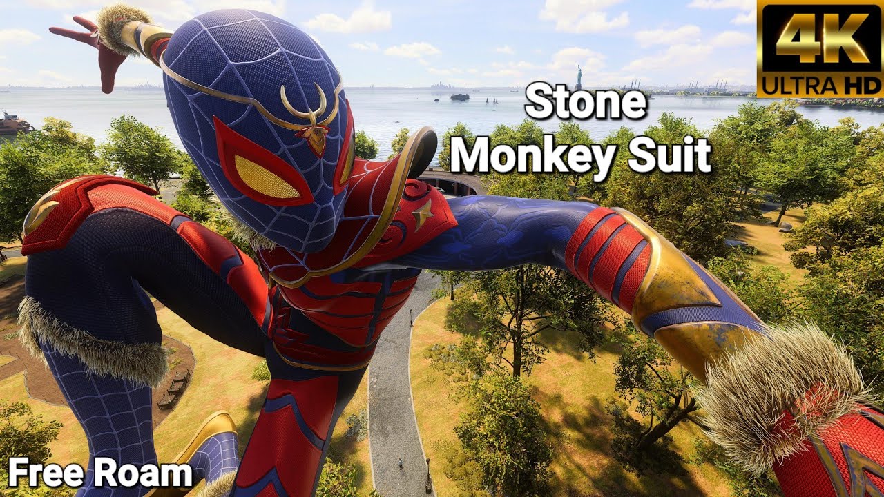 Marvel's Spider-Man 2:Stone Monkey Suit 4K 60FPS HDR Free Roam gameplay ...