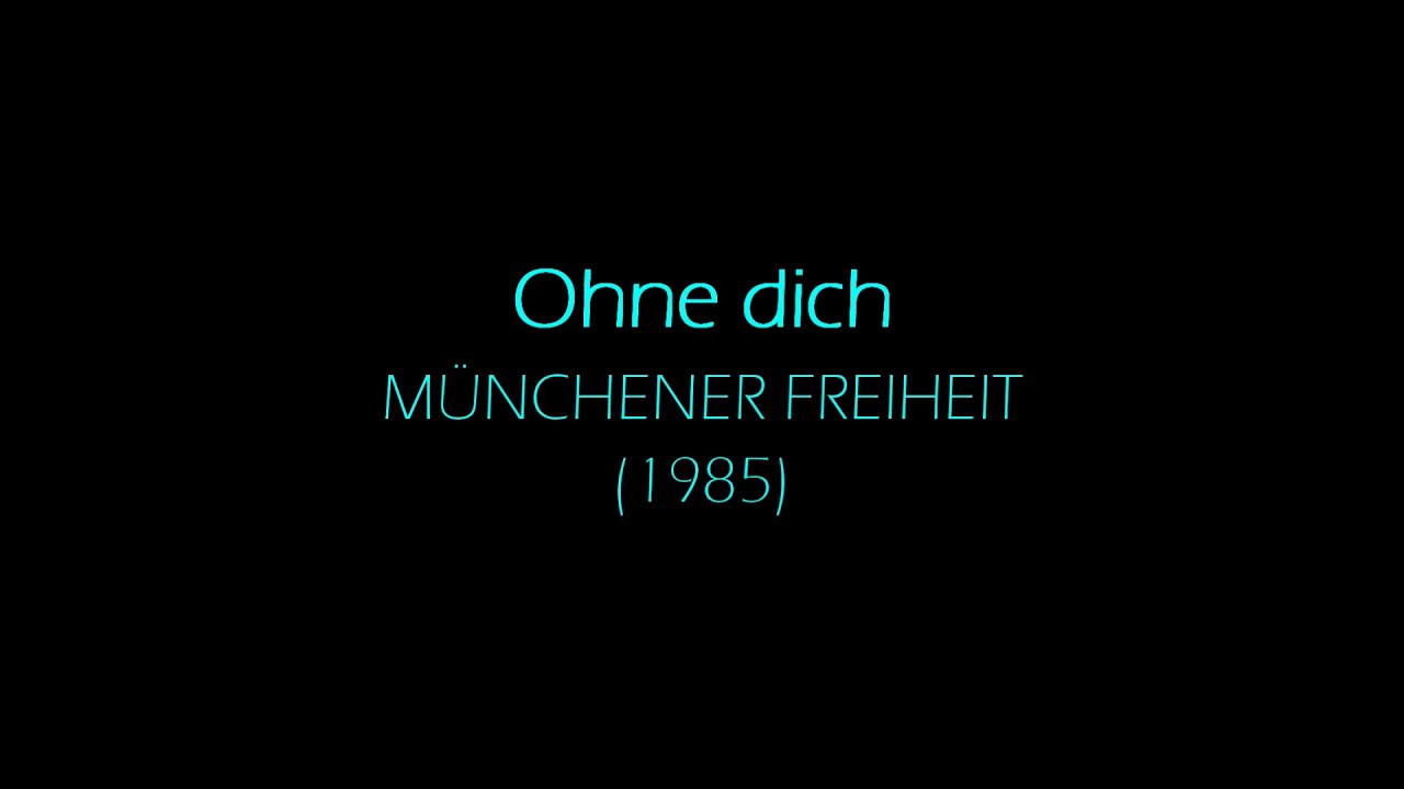 Ohne Dich Texte