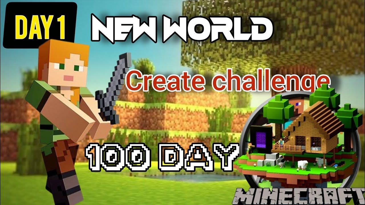 Minecraft 100 Days Challenge – New World, New Journey (Day 1) TRX Amaan ...