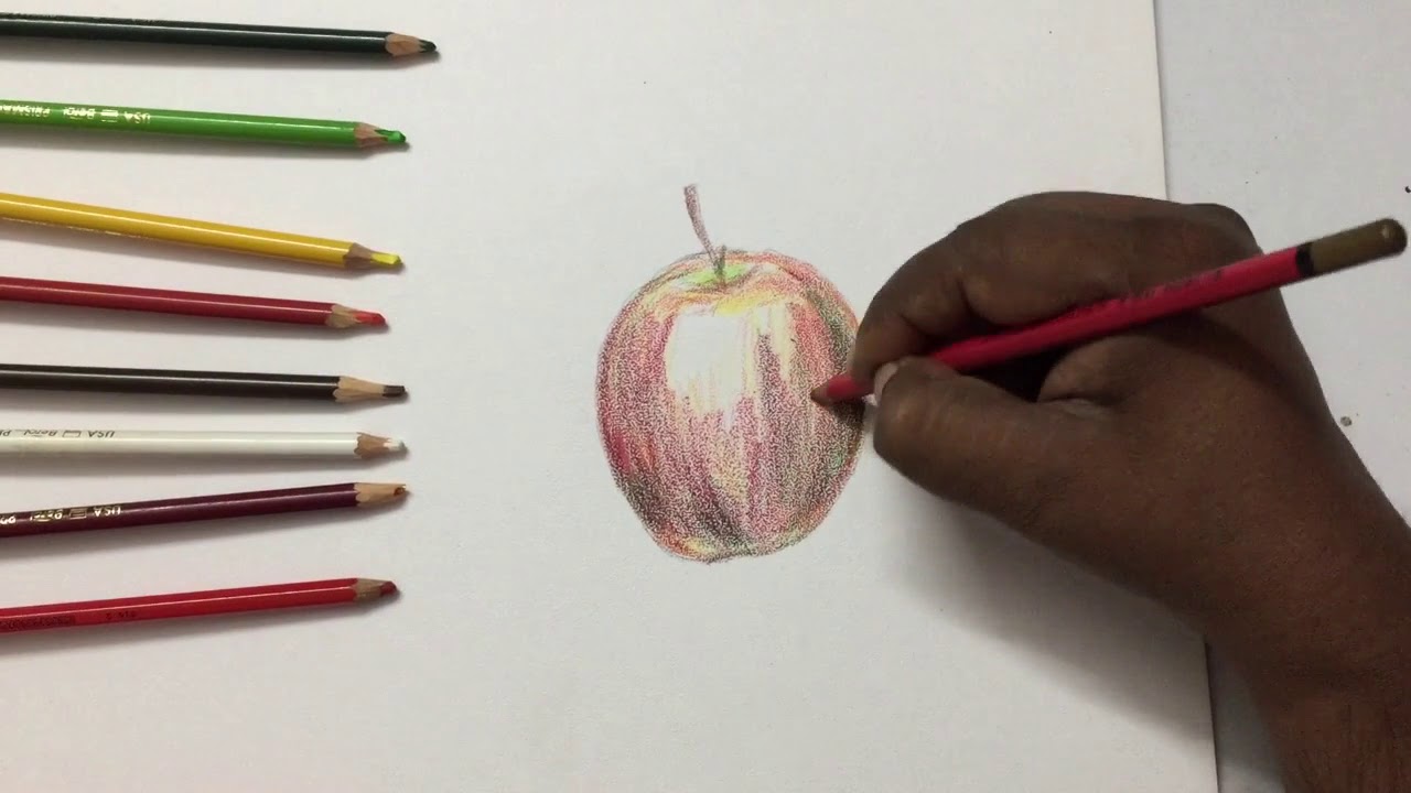 3D Apple painting - YouTube