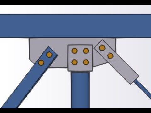 Tekla : Tube Angle Gusset - YouTube