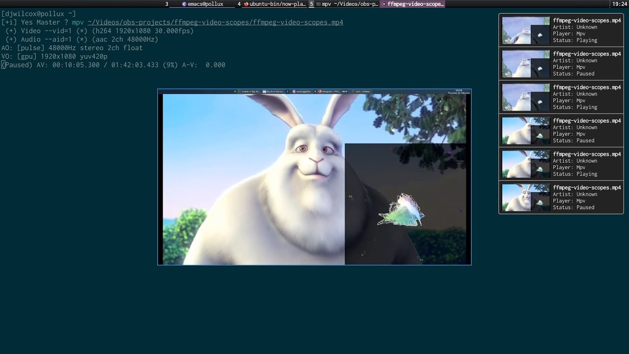 Desktop notifications for mpv player with thumbnails extracted from the ...