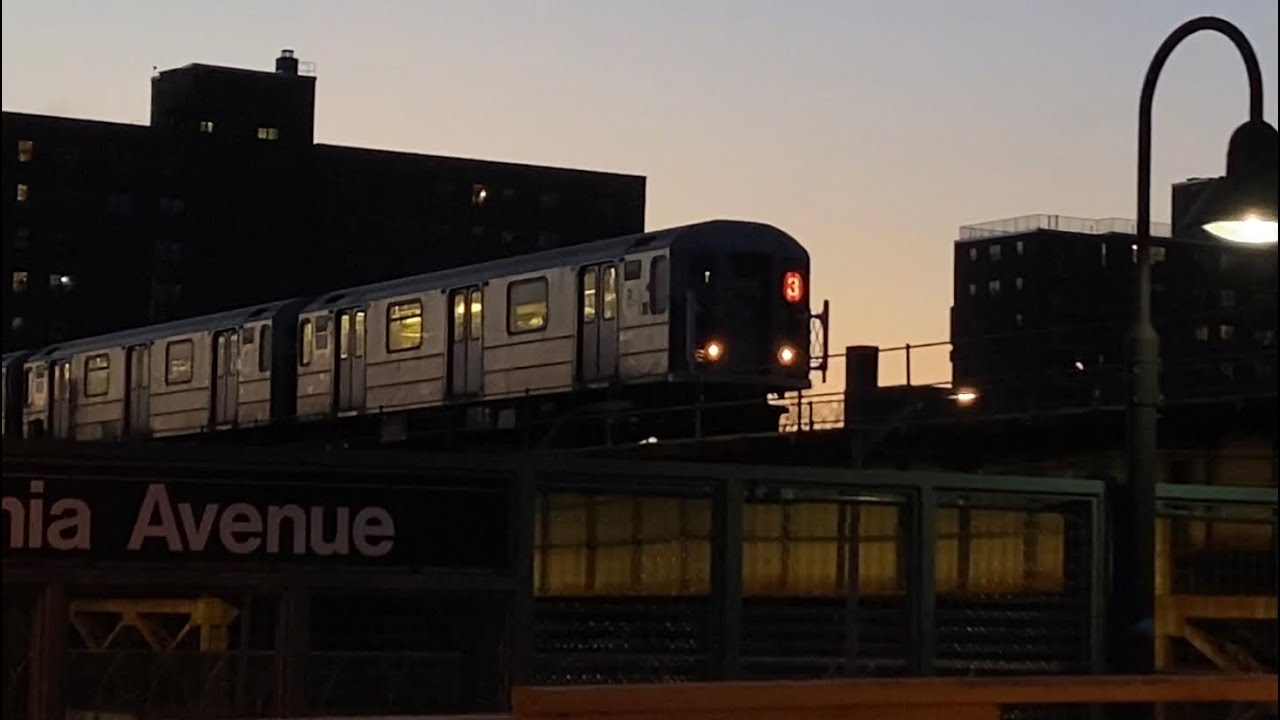 IRT/BMT Subway: (3) (4) (L) Train Action @ Livonia Avenue (R62, R142 ...