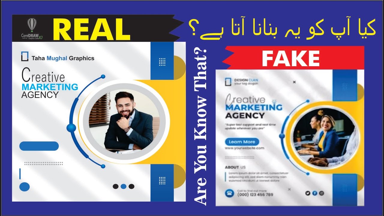 CorelDRAW | Digital marketing corporate social media post | web banner ...