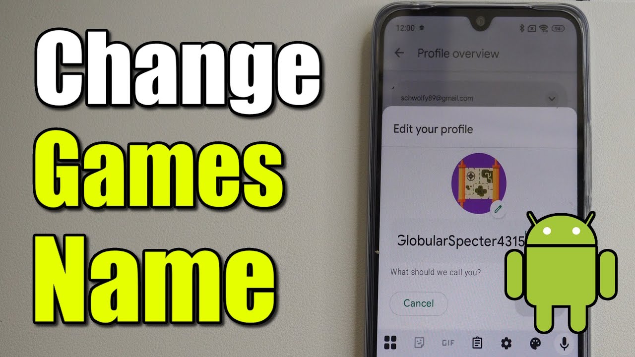 How to Change Gamertag Name on GOOGLE Games Profile using Android Phone ...