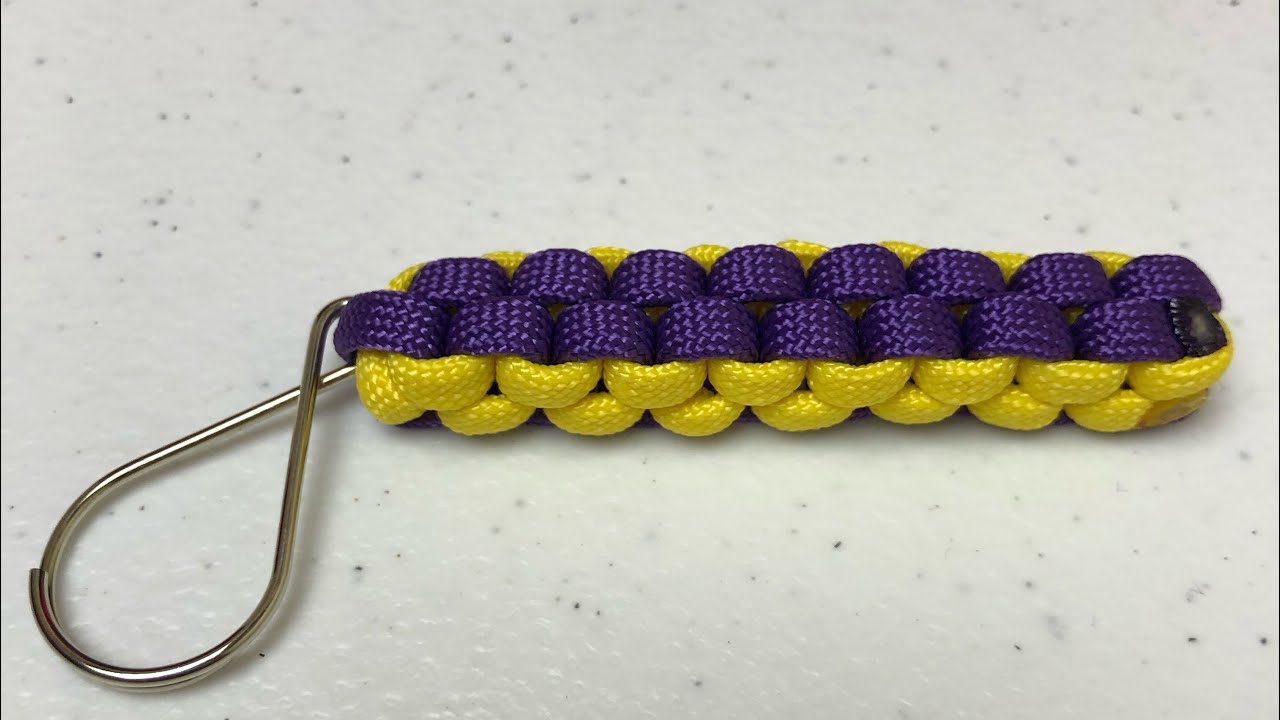 Crown Sinnet Paracord keychain tutorial - YouTube
