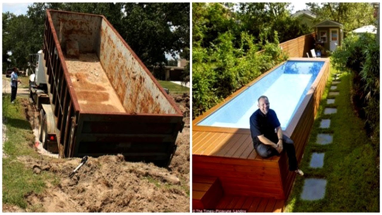 Crazy Architect Built A Luxury DIY Pool In His Backyard Using Only A ...
