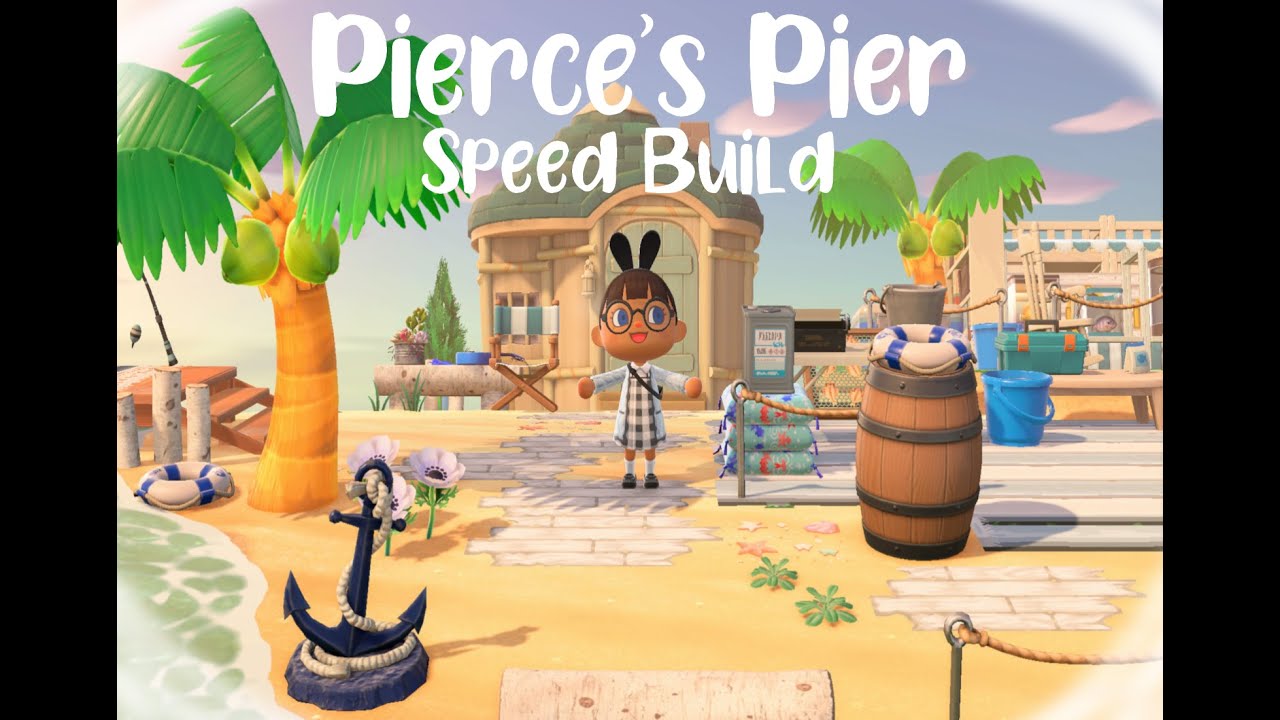 Blue Island Pierce's Pier SpeedBuild | Animal Crossing New Horizons ...