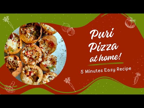 Puri pizza recipe | Pizza Pani Puri | Cheese pizza Puri | Street style ...