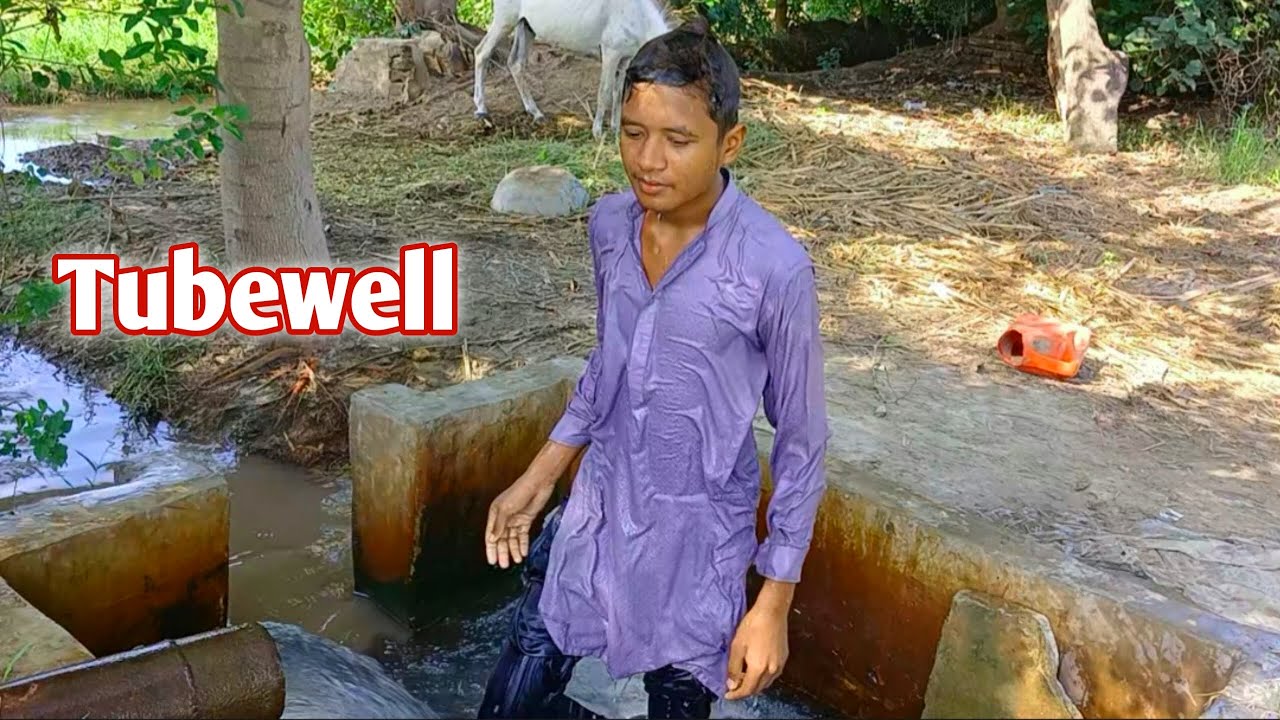 Swimming in Village Tubewell Full Fun | Swimming Vlog Tubewell - YouTube