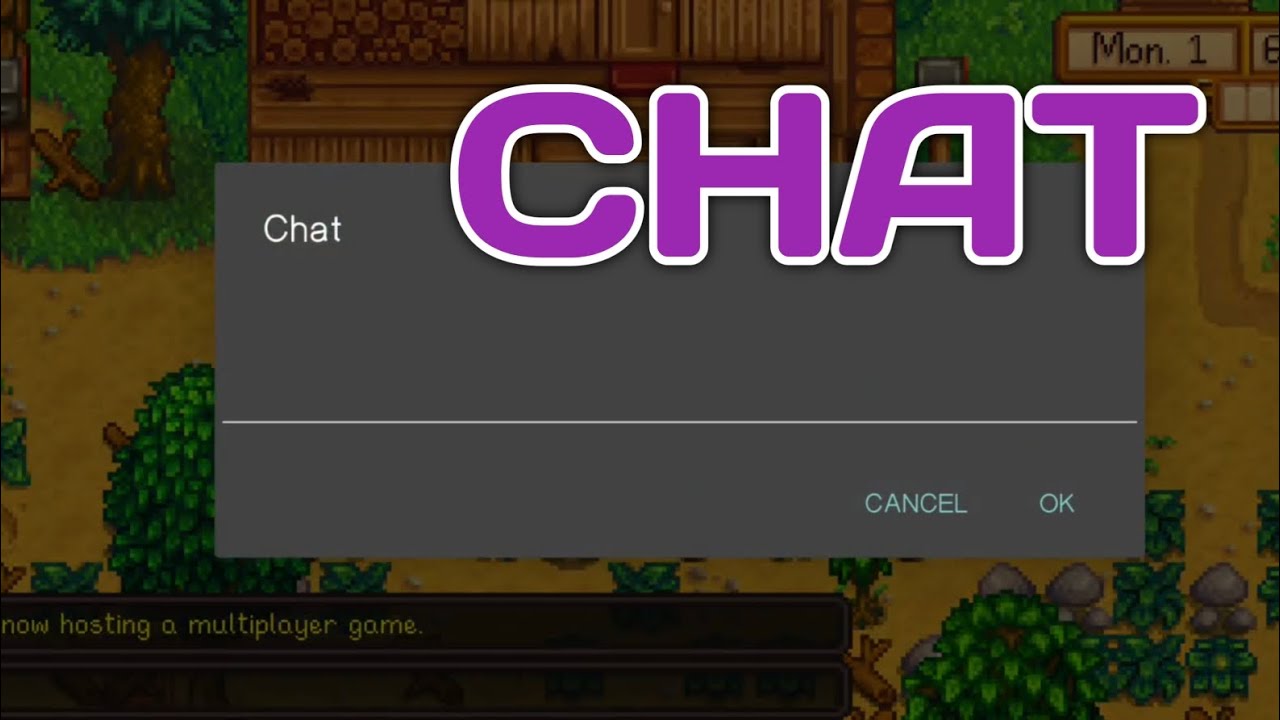 MOBILE CO-OP CHAT STARDEW VALLEY 1.6 - YouTube