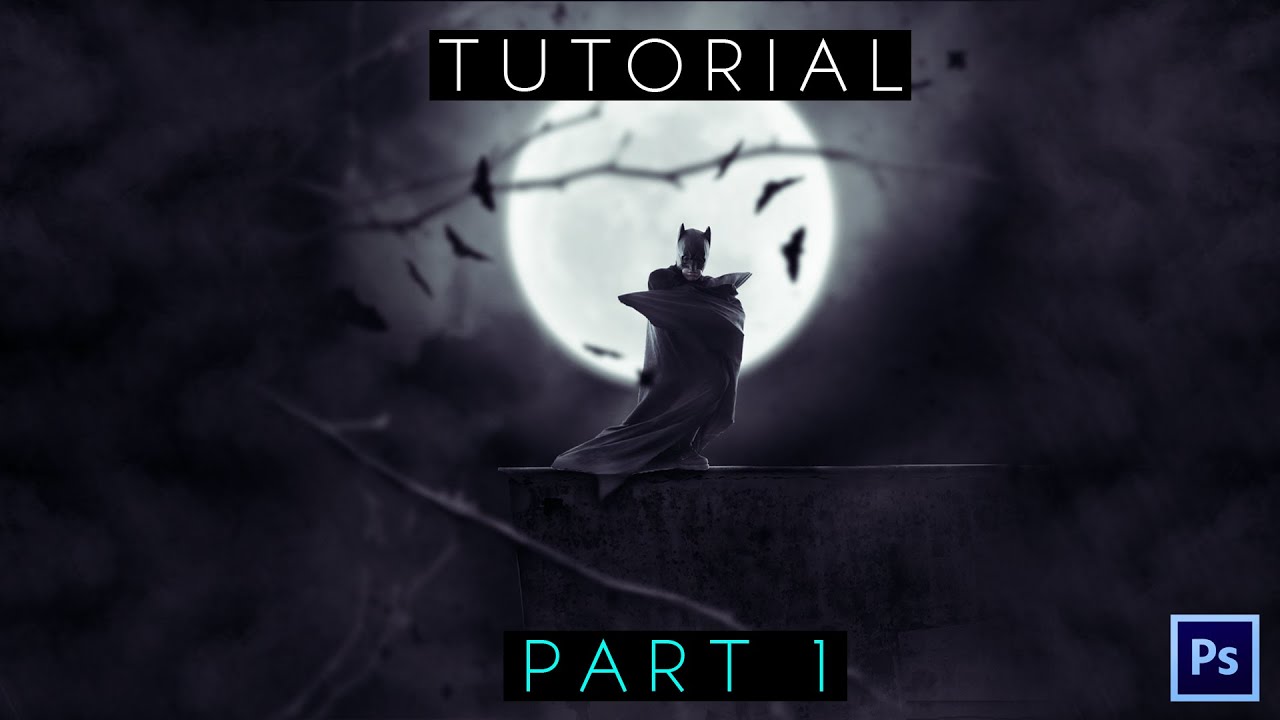 Dark Batman Photo Manipulation | Tutorial | Part 1 | Photoshop CC - YouTube