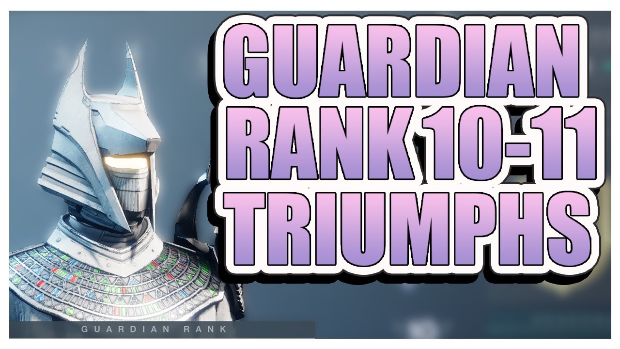 Guardian Rank 10-11 Triumphs (Season of Defiance) - YouTube