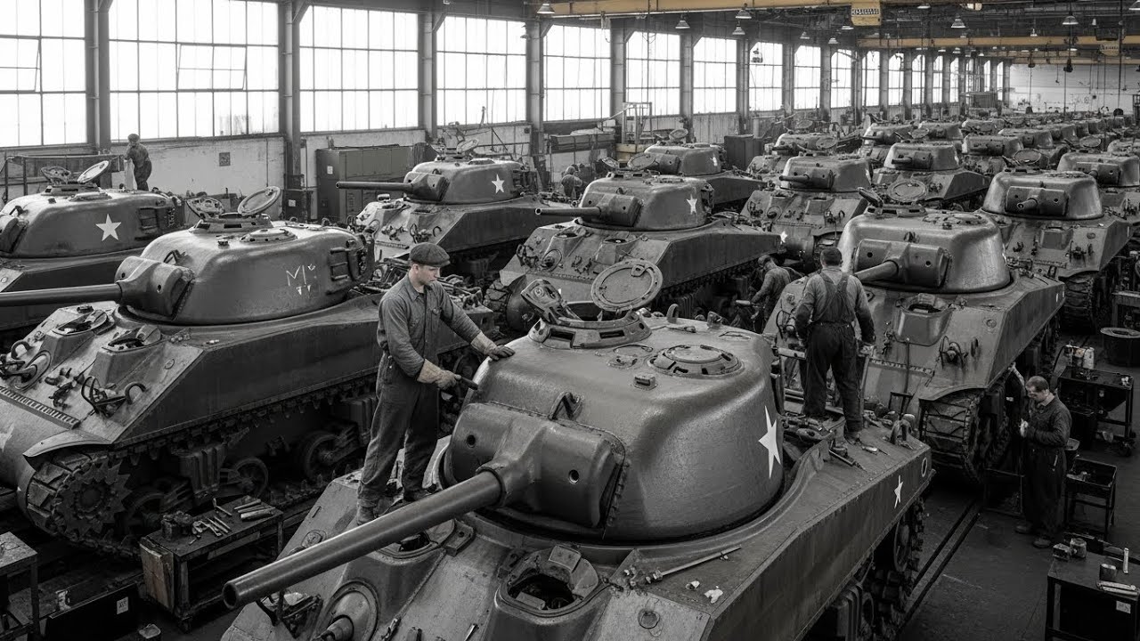 Inside the Sherman Tank Factory: How America Mass-Produced 50,000 Tanks ...