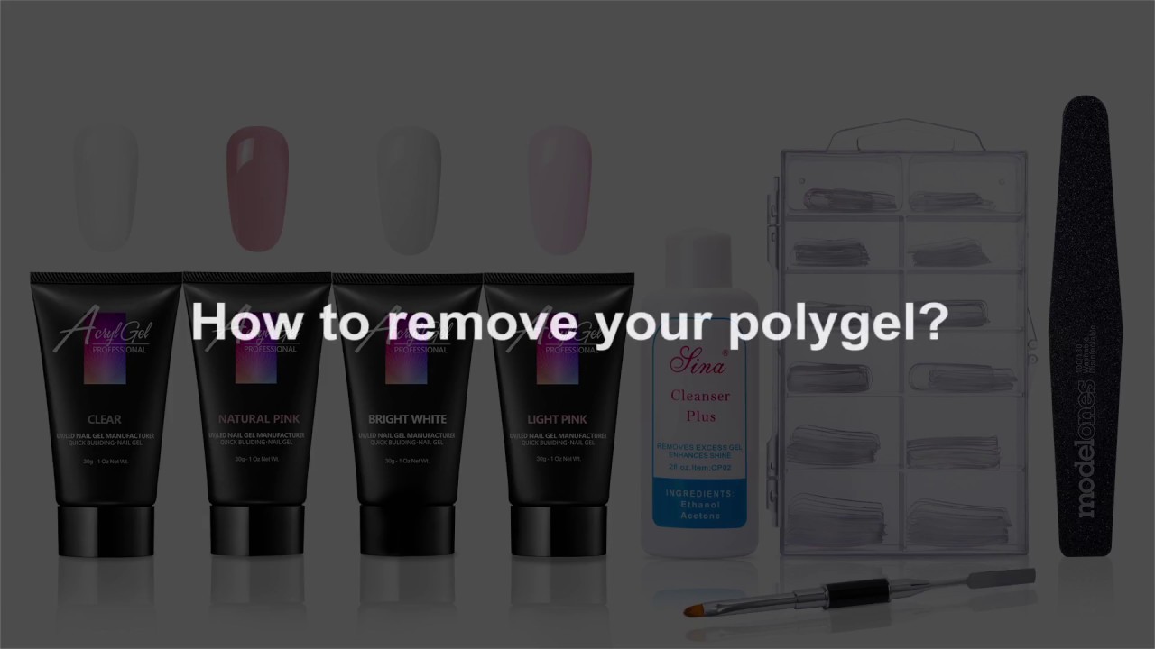 Three ways to remove your Polygel nail extension - YouTube