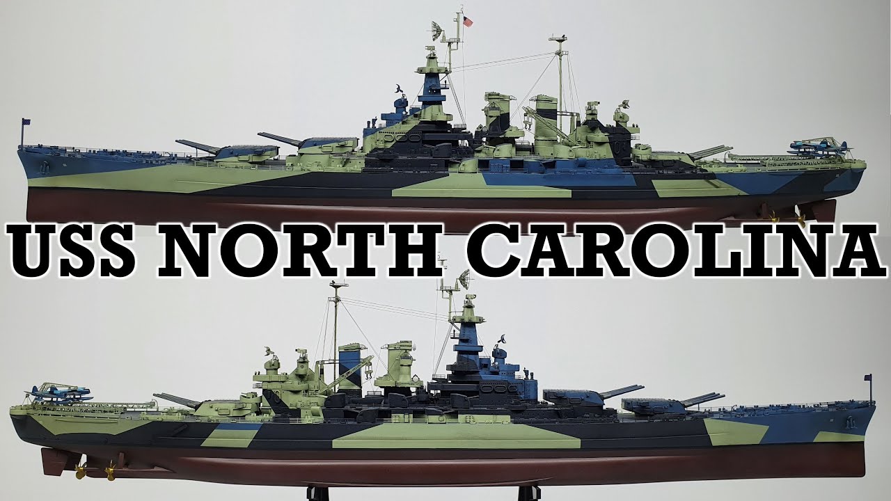1:350 Scale USS North Carolina Model with Detail Upgrade Kit - YouTube