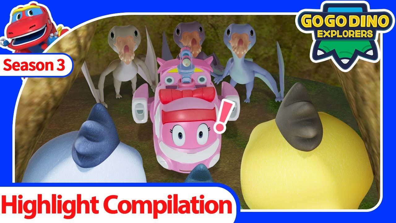 [GOGODINO Dinosaur Adventure] Compilation | EP19-21 | Dinosaurs for ...