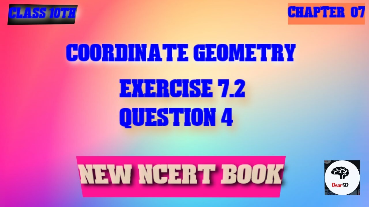 Class 10th Math Chapter 07 Exercise 7.2 Q4 || Coordinate Geometry || Ncert || Cbse||Jkbose - YouTube