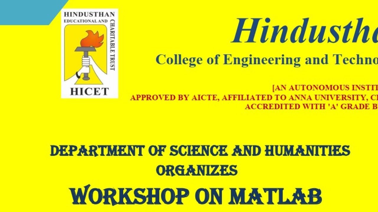 WORKSHOP ON MATLAB DAY 2 - YouTube