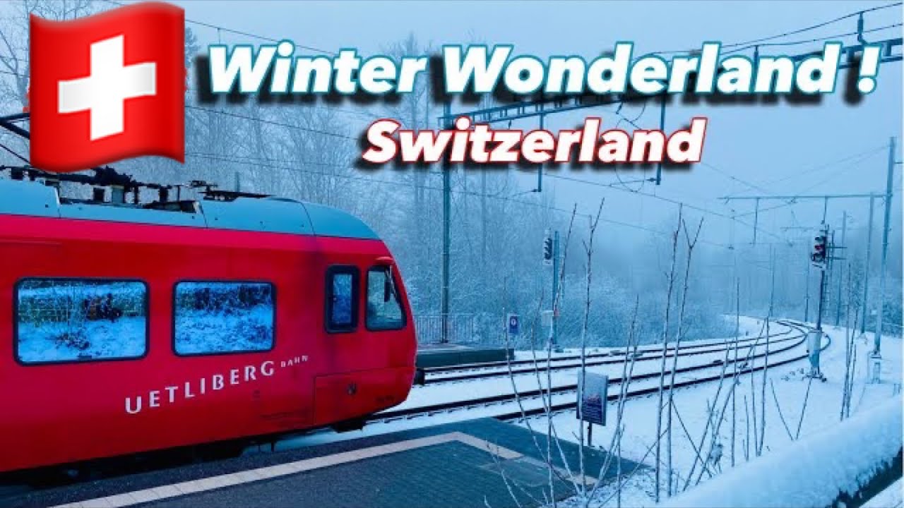 🇨🇭Swiss Mountain covered by snow ! Top of Zurich ! Winter Wonderland ...